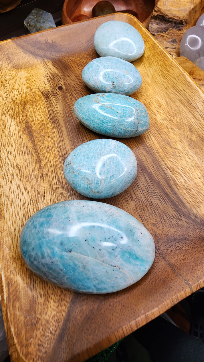 Amazonite Palm Stones 💙 – Flow Through Life Boutique